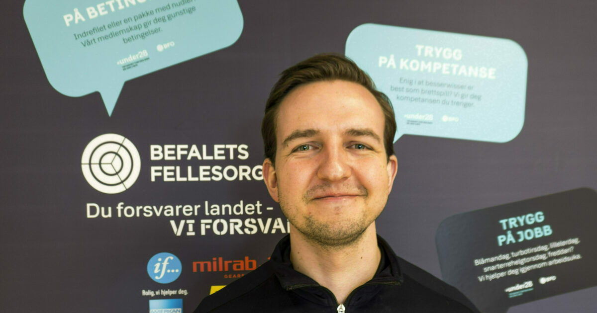 Vår tillitsvalgt: Jacob Tvedt Gelius - Befalets Fellesorganisasjon